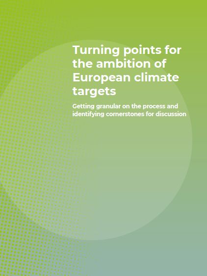 Turning Points for the Ambition of European Climate Targets | Ecologic ...